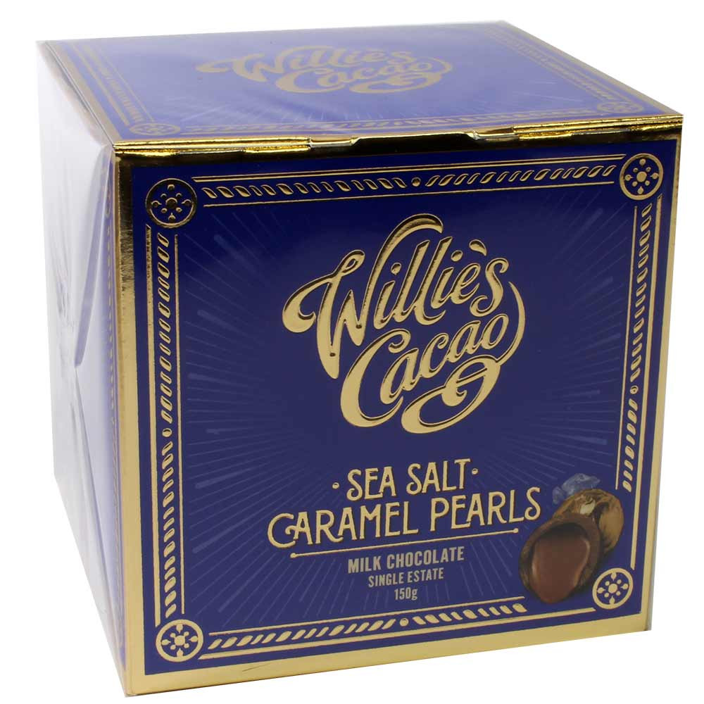 Willie's Cacao: Sea Salt Caramel Pearls in Vollmilchchokolade
