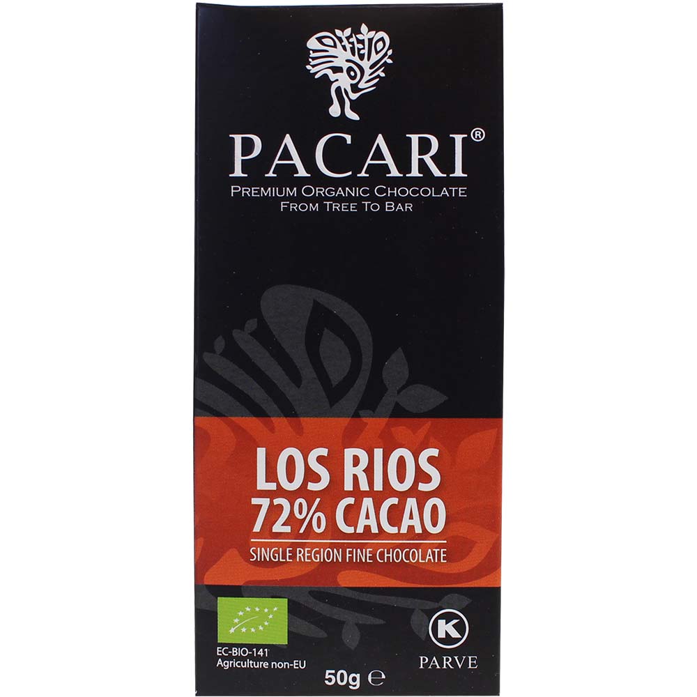 PACARI: Los Rios 72% chocolade van Arriba Nacional bonen
