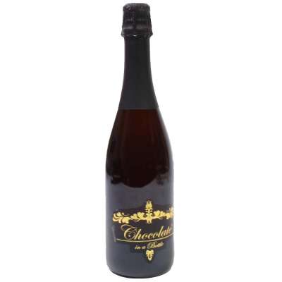Chocolade in een fles in een geschenkverpakking »Chocolats-De-Luxe