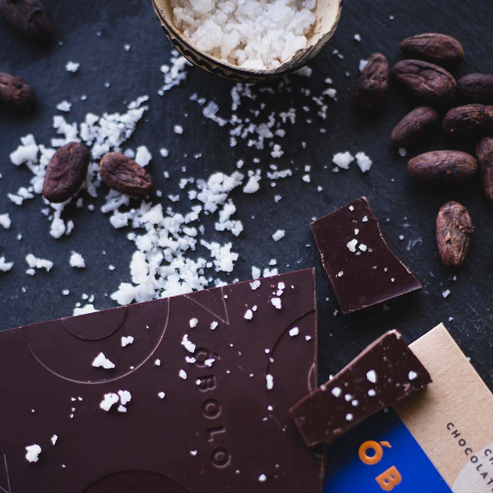 Óbolo: Cáhuil Sal de Mar 70% - chocolate oscuro con sal marina