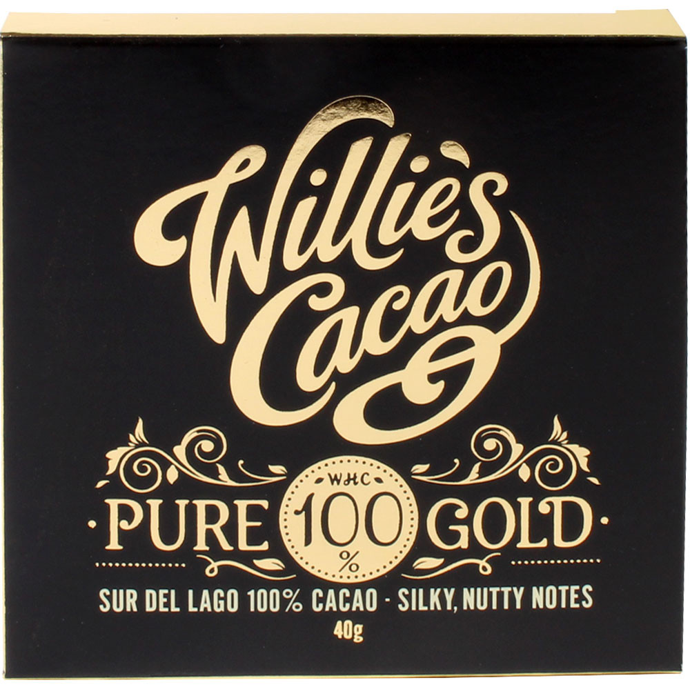 WILLIE's Cacao: "Pure Gold" 100% chocolate | Chocolats-de-luxe.com