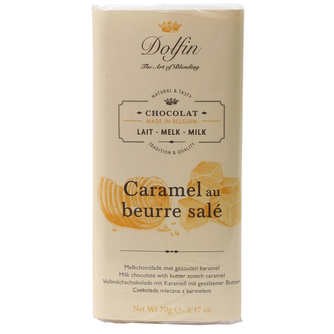 DOLFIN: Milk chocolate Salted butter caramel | chocolats-de-luxe